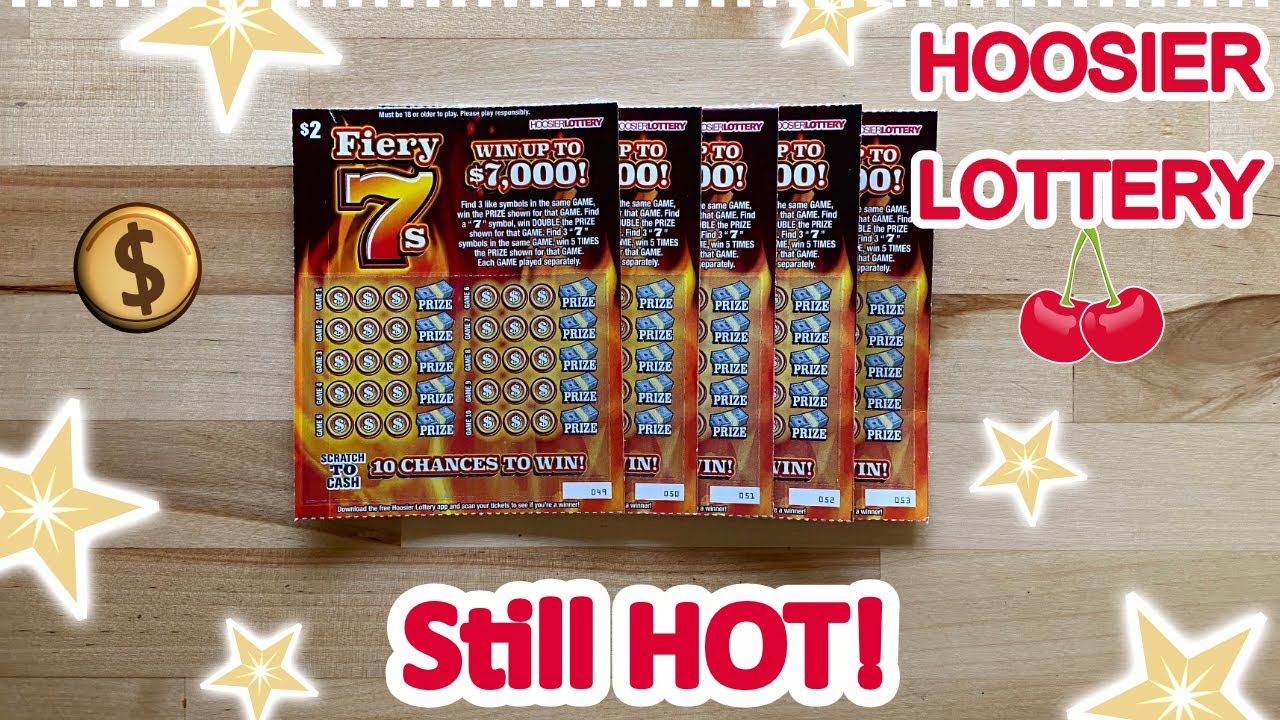 Fiery 7's - Indiana Scratch Off Tickets - Hoosier Lottery - $10 Session ...