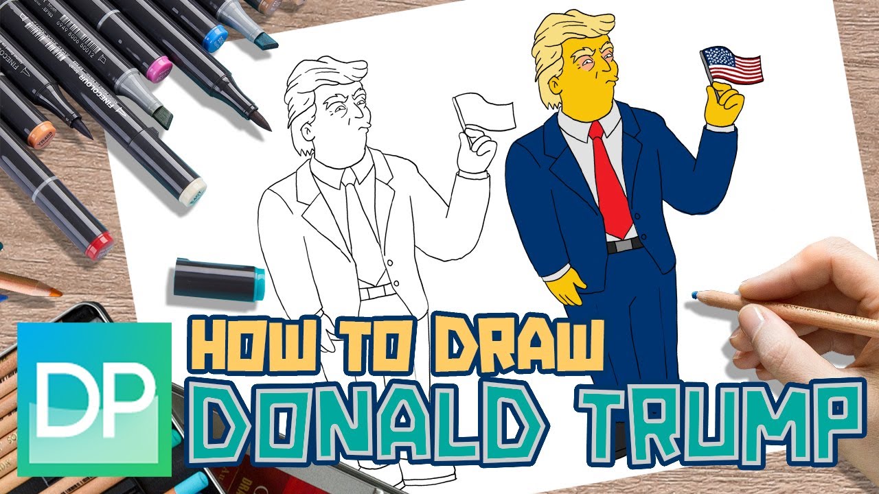 [DRAWPEDIA] HOW TO DRAW DONALD TRUMP FROM THE SIMPSONS - STEP BY STEP ...