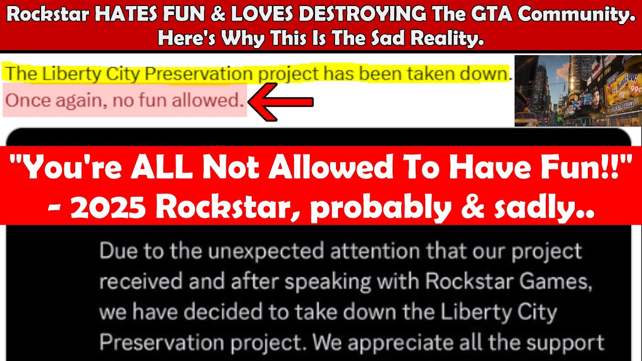 Rockstar HATES FUN & LOVES DESTROYING The GTA Community.. Here's The ...
