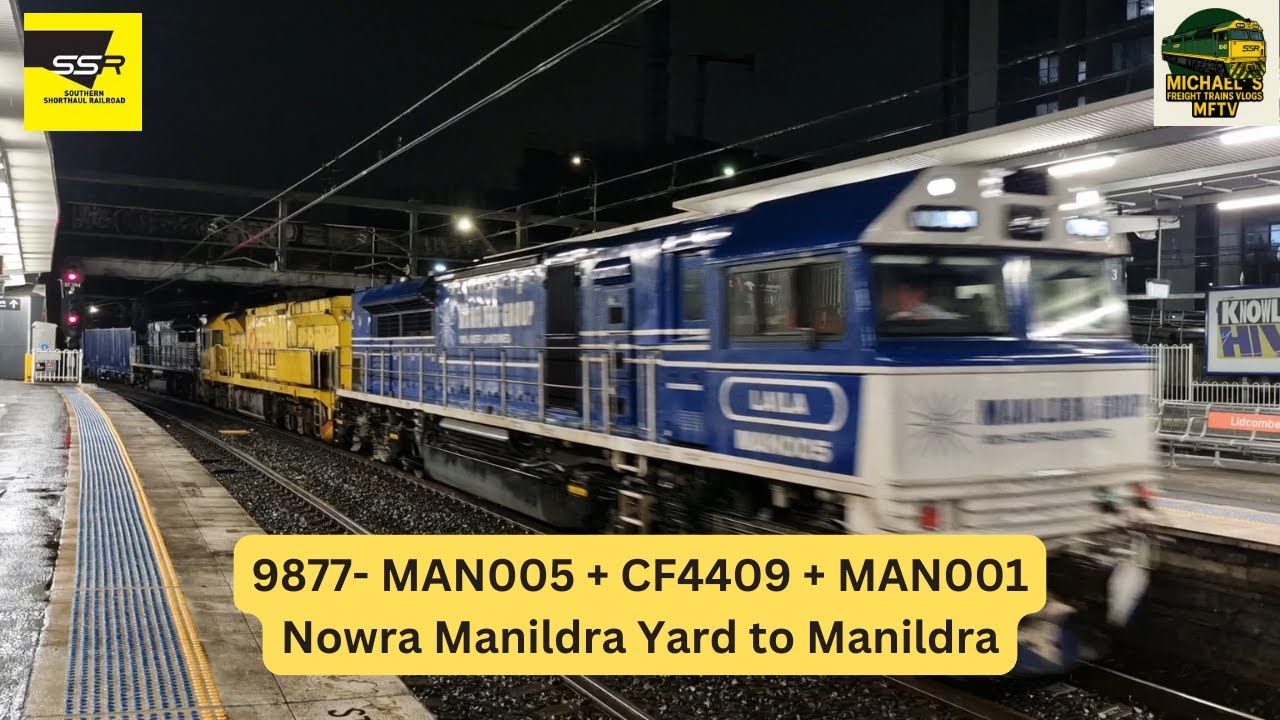 30/07/25 SSR Manildra Train 9877 passing Lidcombe - YouTube