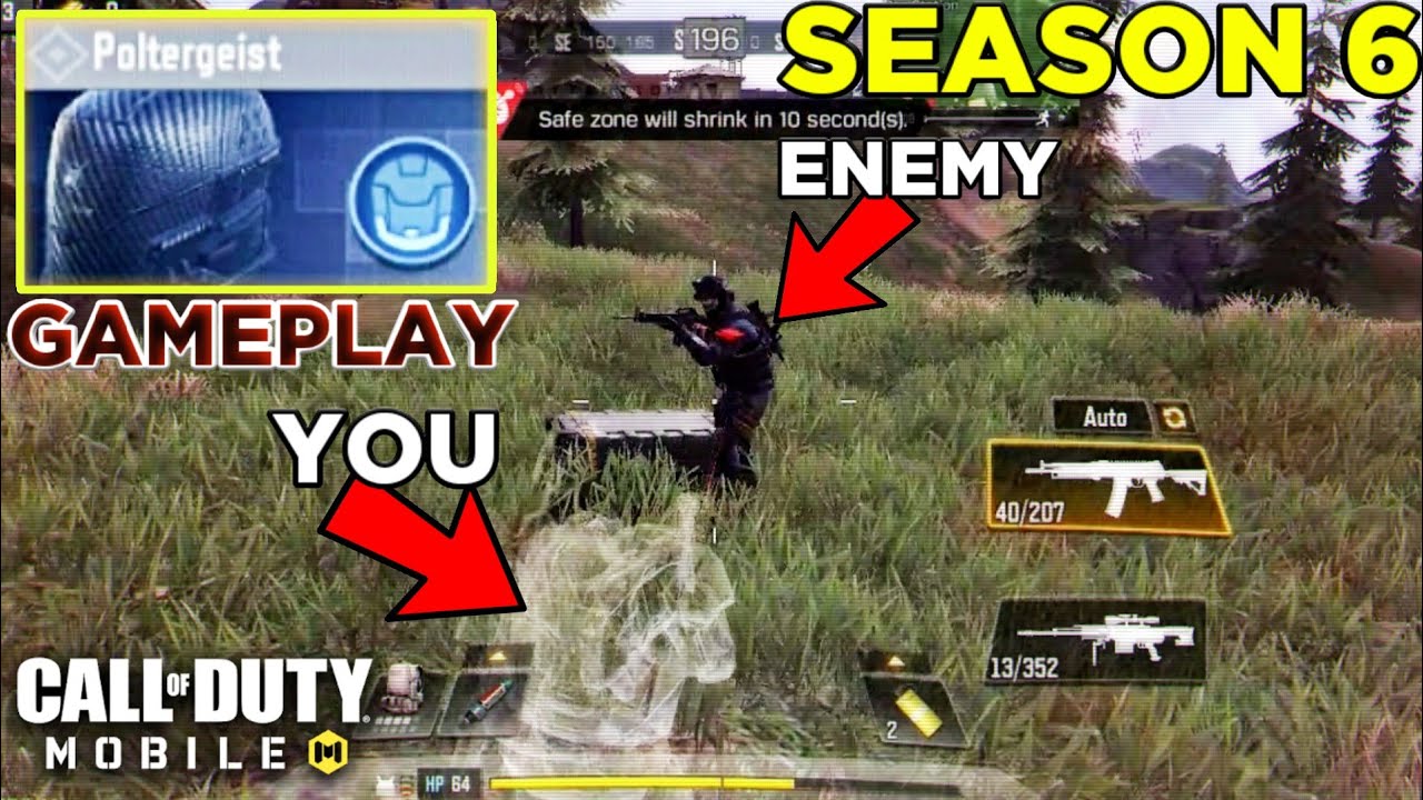 Call of duty mobile Season 6 New Class Poltergeist Gameplay | Season 6 ...