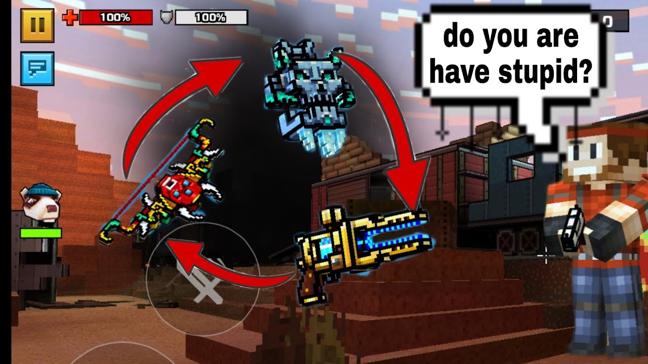 3 cat spam with a charge shot weapon? (Pixel Gun 3D) - YouTube