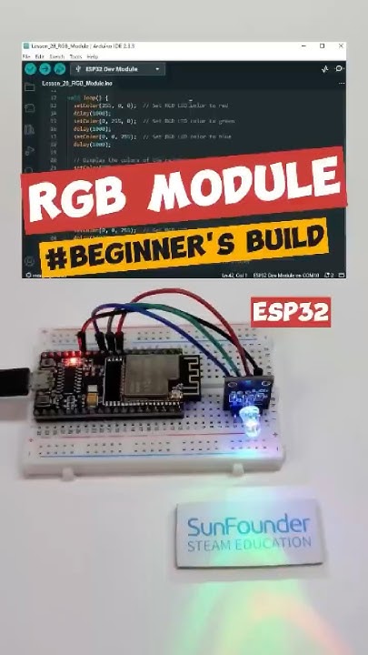 Control LED Colors with ESP32: A Beginner’s RGB Adventure - YouTube