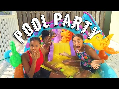 OUR POOL PARTY | Vlog | Sister's Edition - YouTube