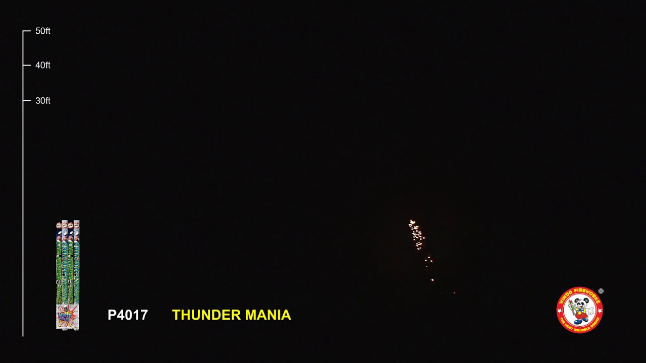 P4017 THUNDER MANIA WINDA FIREWORKS - YouTube