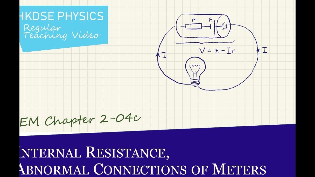 DSE Physics: EM 2: Electric circuit: 2-04c Internal resistance ...