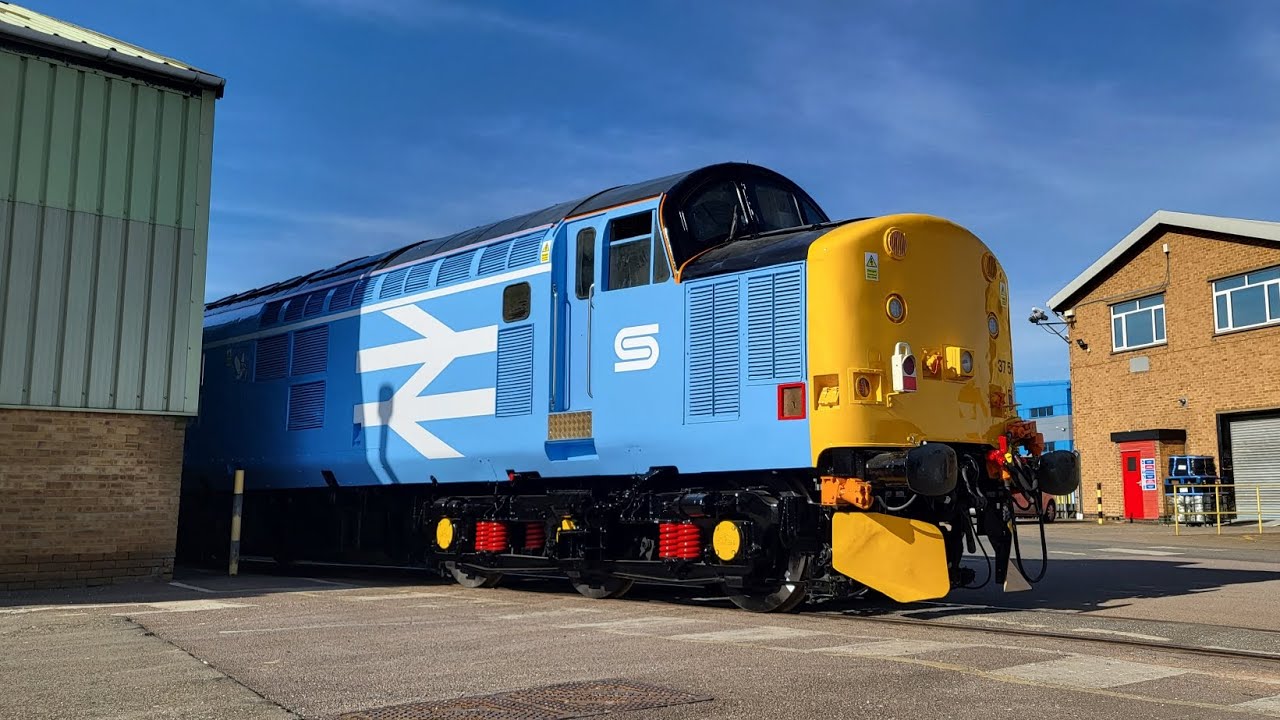 37501 in British Steel Livery Released from Loughborough Brush ...