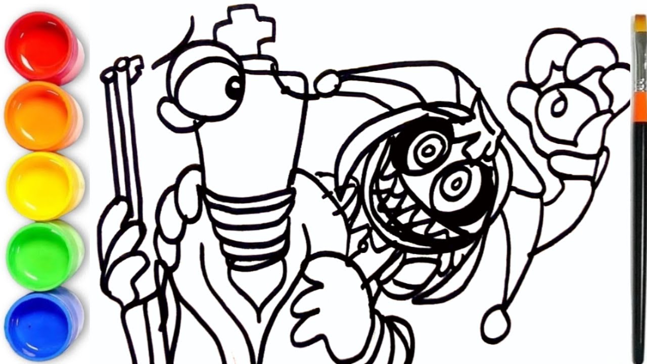 How to draw Kinger and Pomni | Drawing The Amazing Digital Circus - YouTube