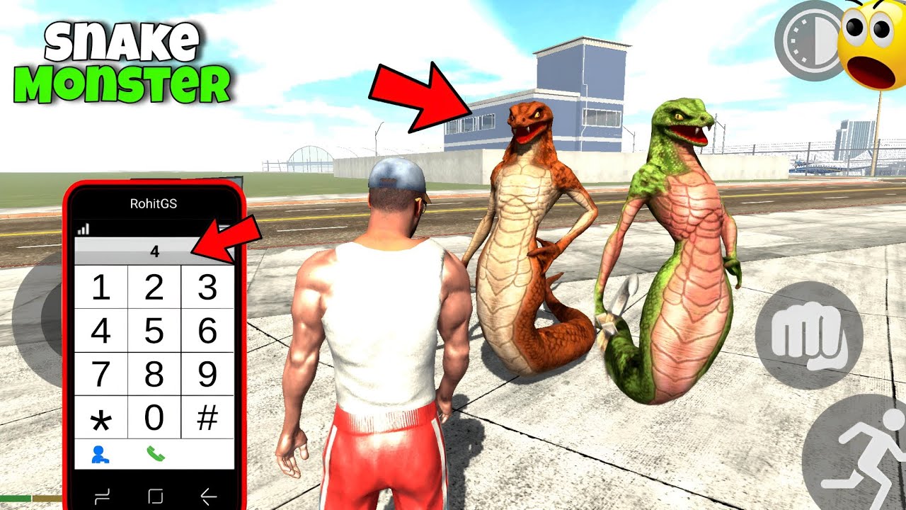 Snake Monster Cheat Code 🤑 | Indian bike driving 3d Snake Cheat Code | Indian bike driving 3d ...