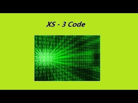 XS-3 code - YouTube