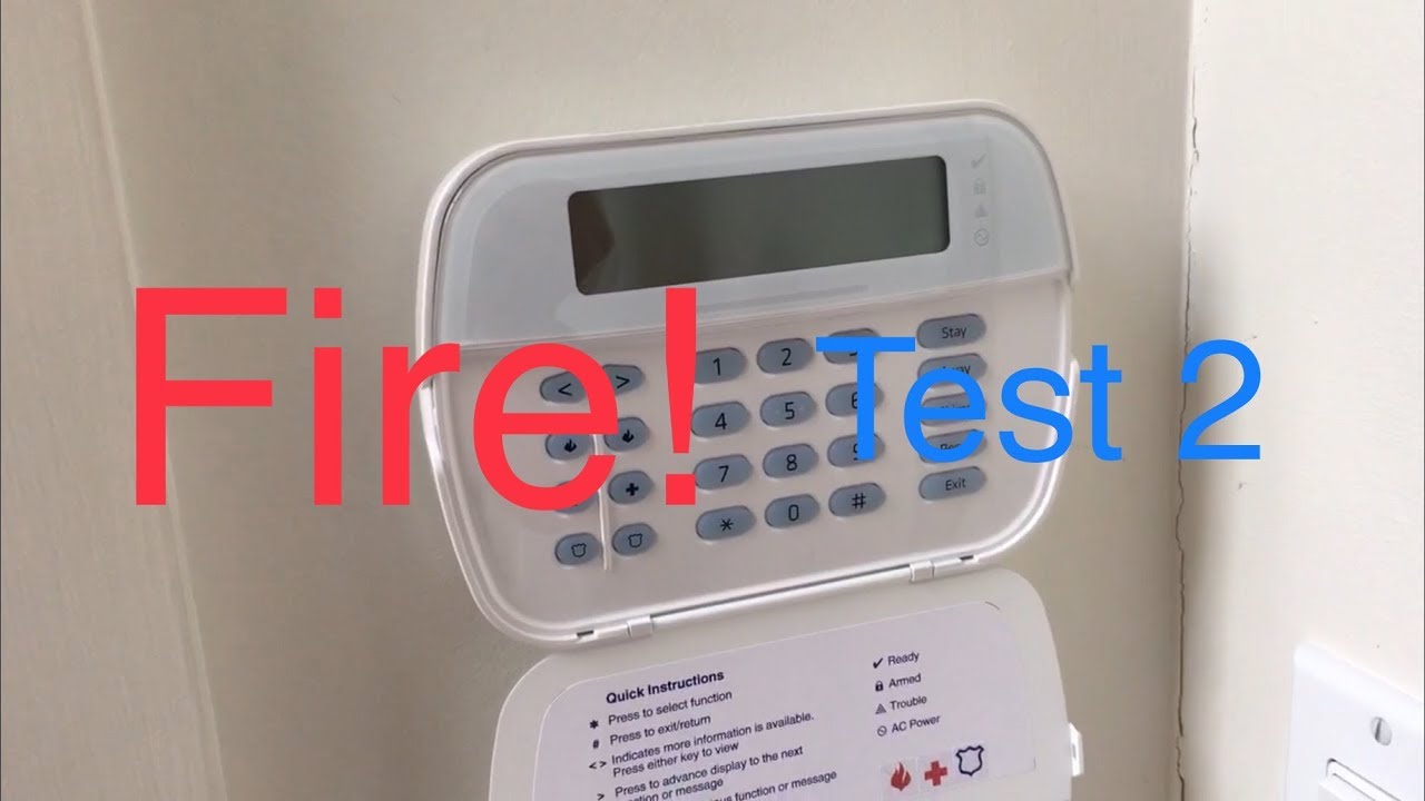 Security system test 2 (Fire panic) - YouTube
