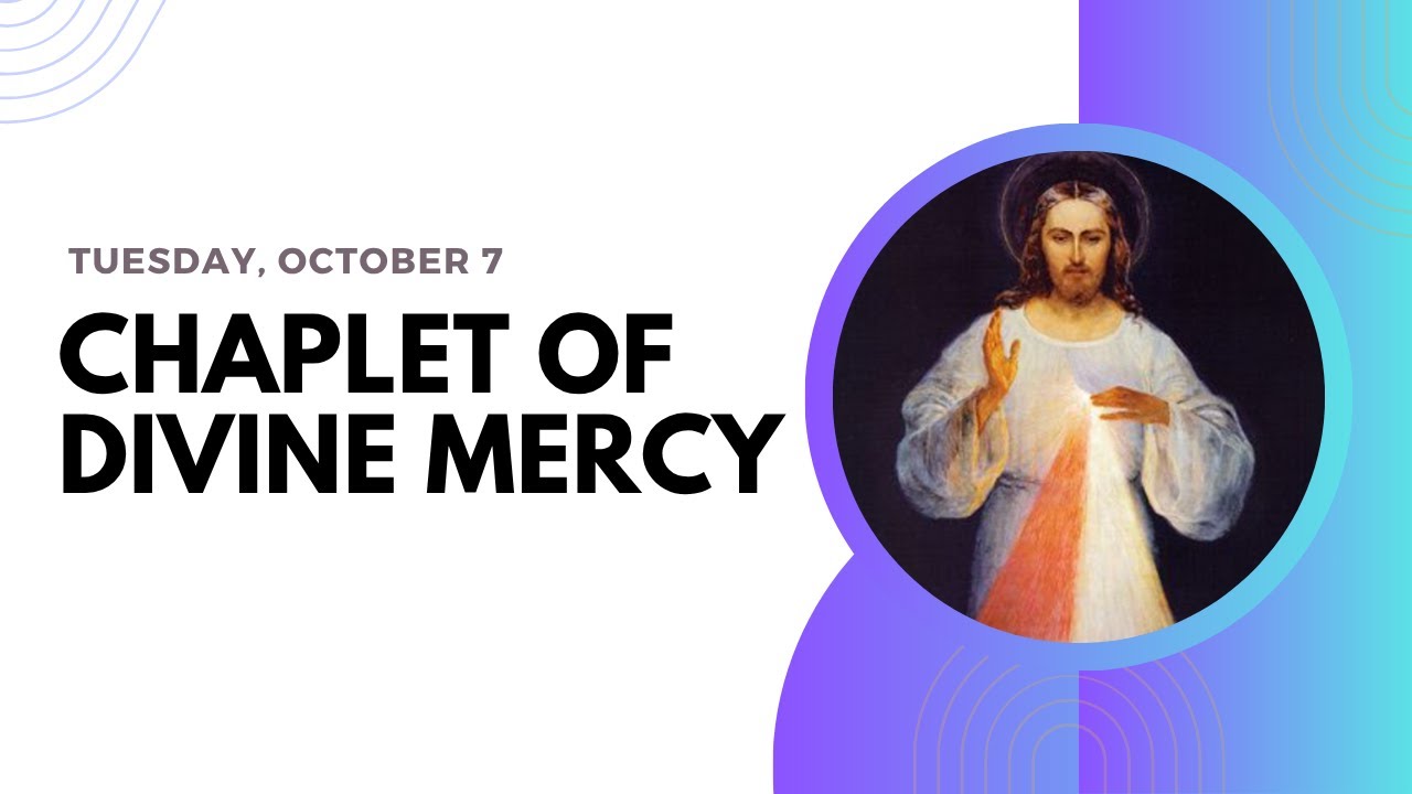 Today's CHAPLET OF DIVINE MERCY | Tuesday, October 7 ️ Follow Along ...