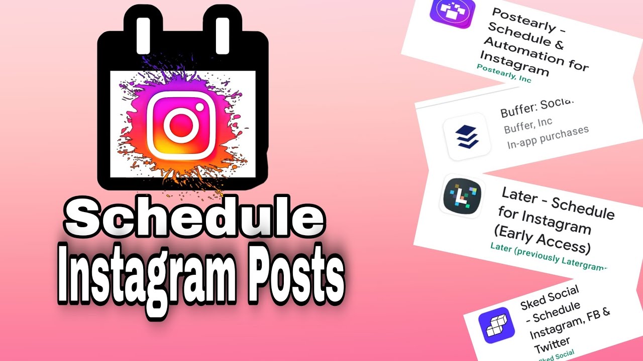 Top 5 Apps To Schedule Instagram Posts How To Schedule Instagram Posts Top 5 Apps To Schedule Instagram Posts How To Schedule Instagram Posts