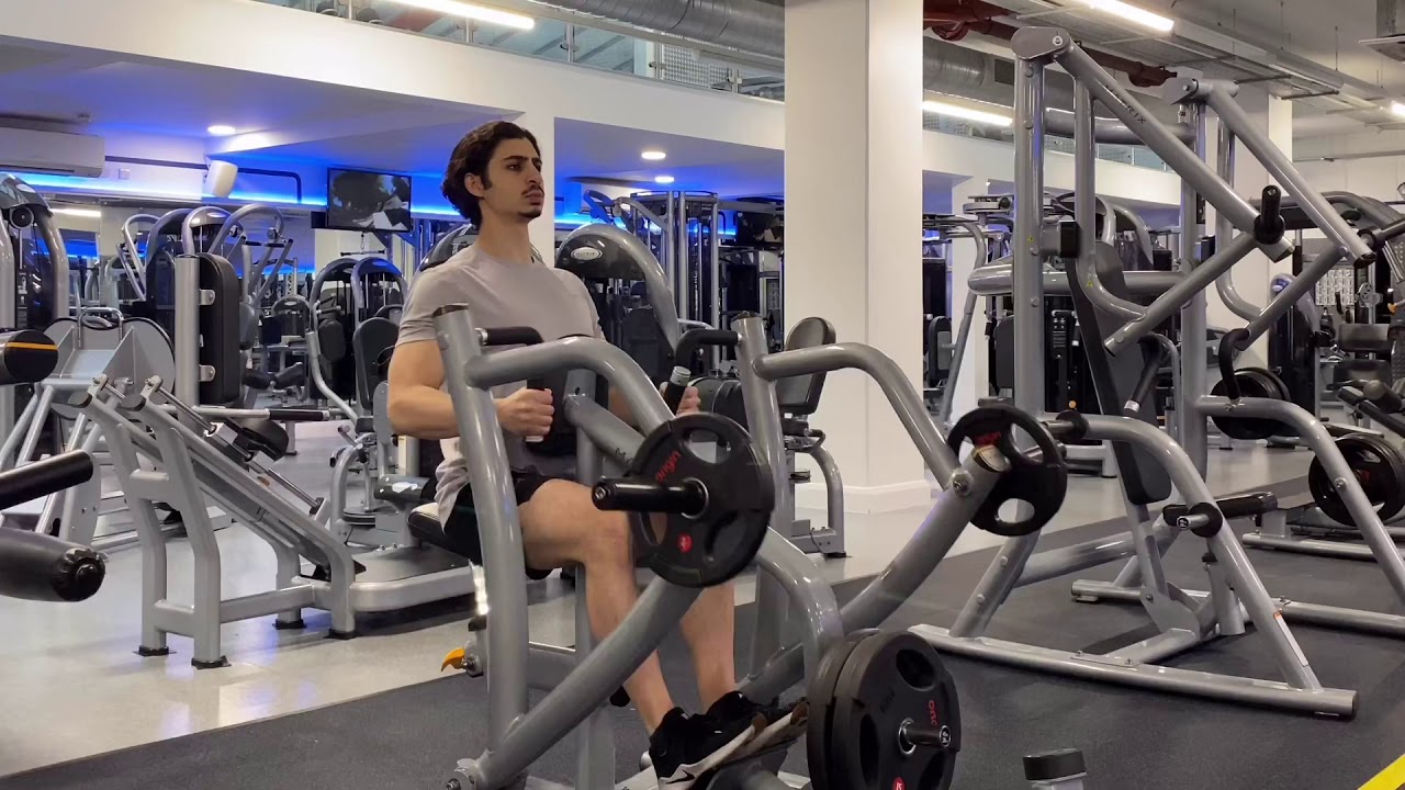 Seated Low Row Plate Loaded - YouTube