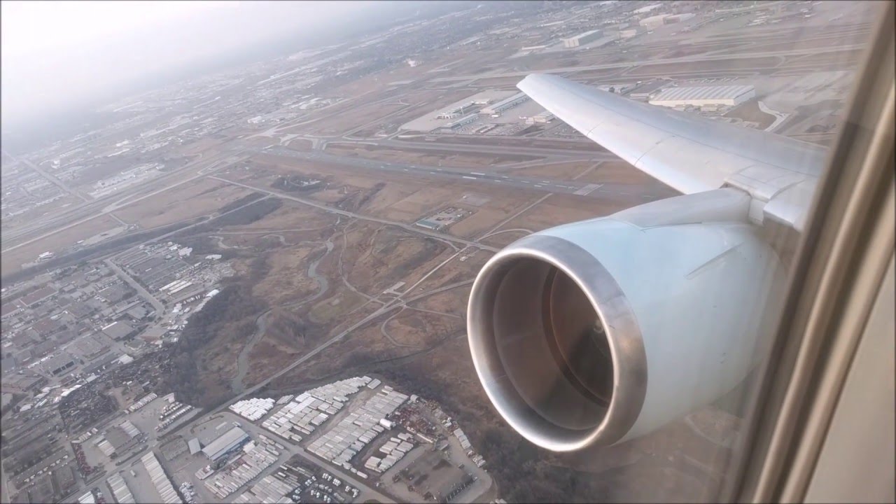 Air Canada AC464 Boeing 767-300ER Engline View Majestic Sunset Takeoff ...