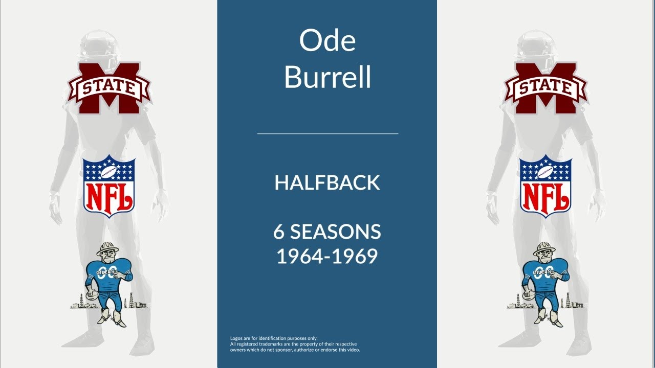 Ode Burrell: Football Halfback, Wide Receiver, and Punter - YouTube
