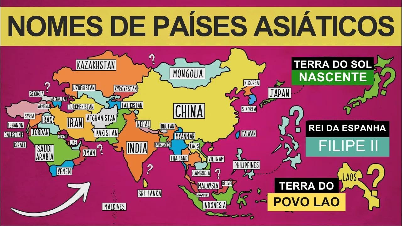 Como cada país da Ásia ganhou seu nome? - YouTube