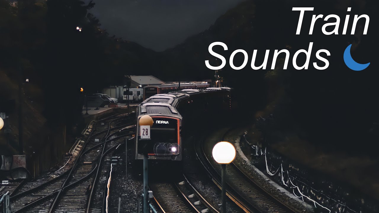 Train sounds for sleep | just train sounds | BLACK SCREEN | ★ 10 HOURS ...