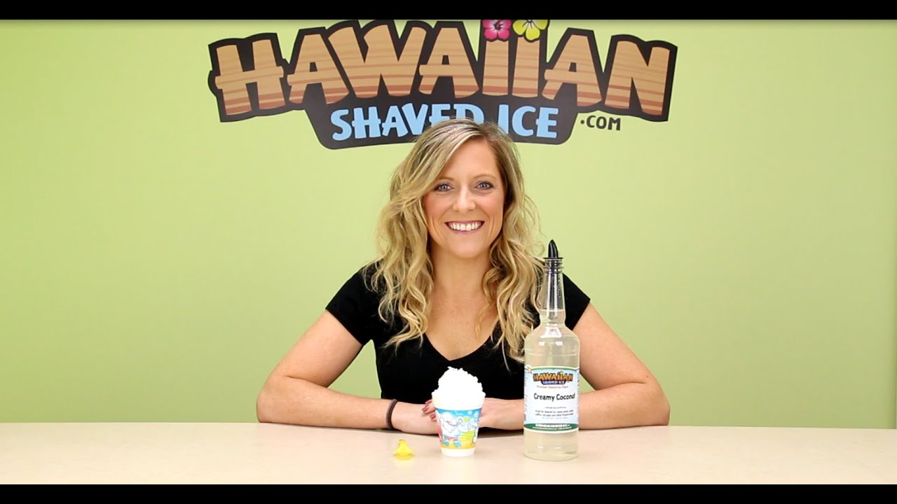 Creamy Coconut Shaved Ice and Snow Cone Syrup - YouTube