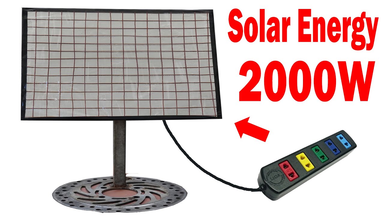 Make High Power Solar Battery At Home! DIY Solar Power - YouTube
