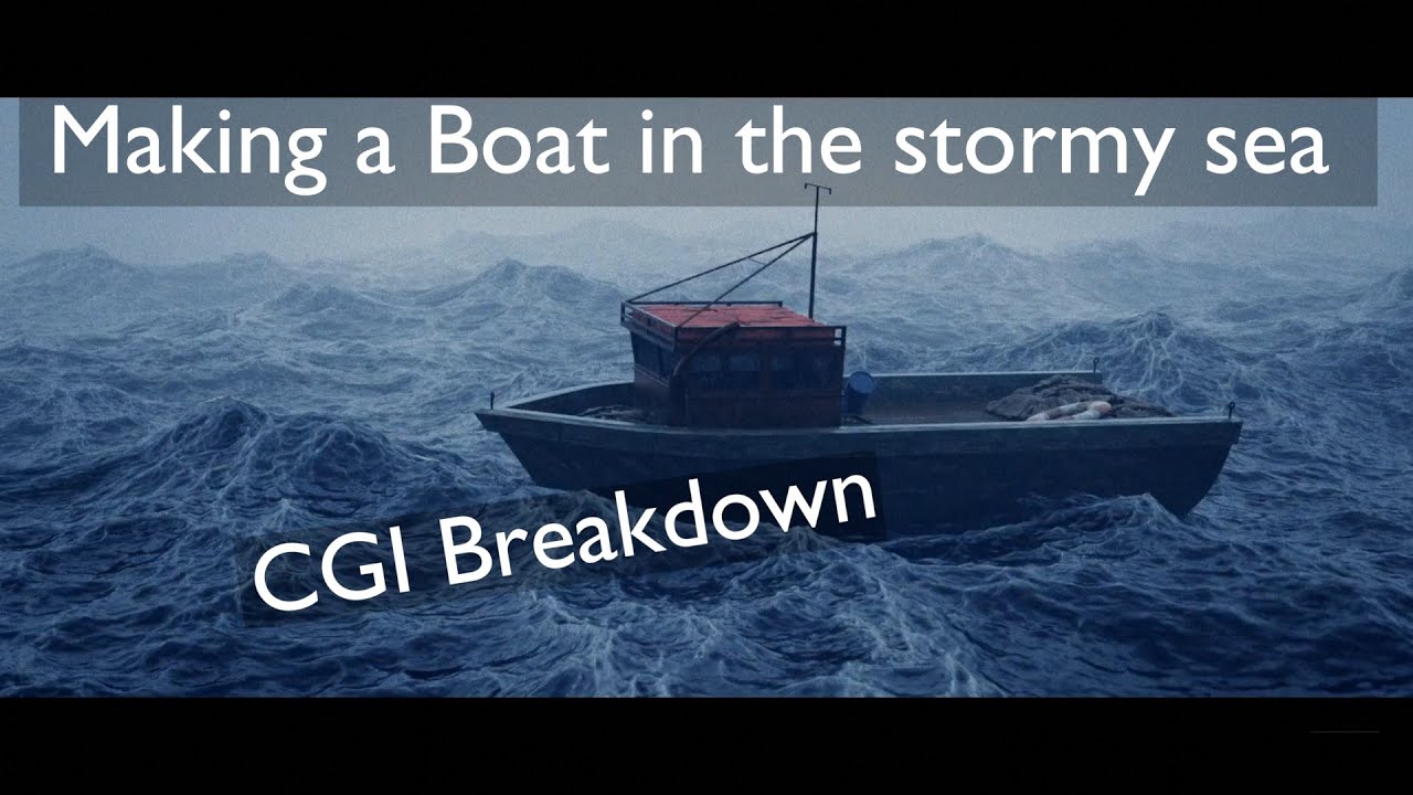 Making a boat in the stormy ocean | CGI breakdown | Blender breakdown ...