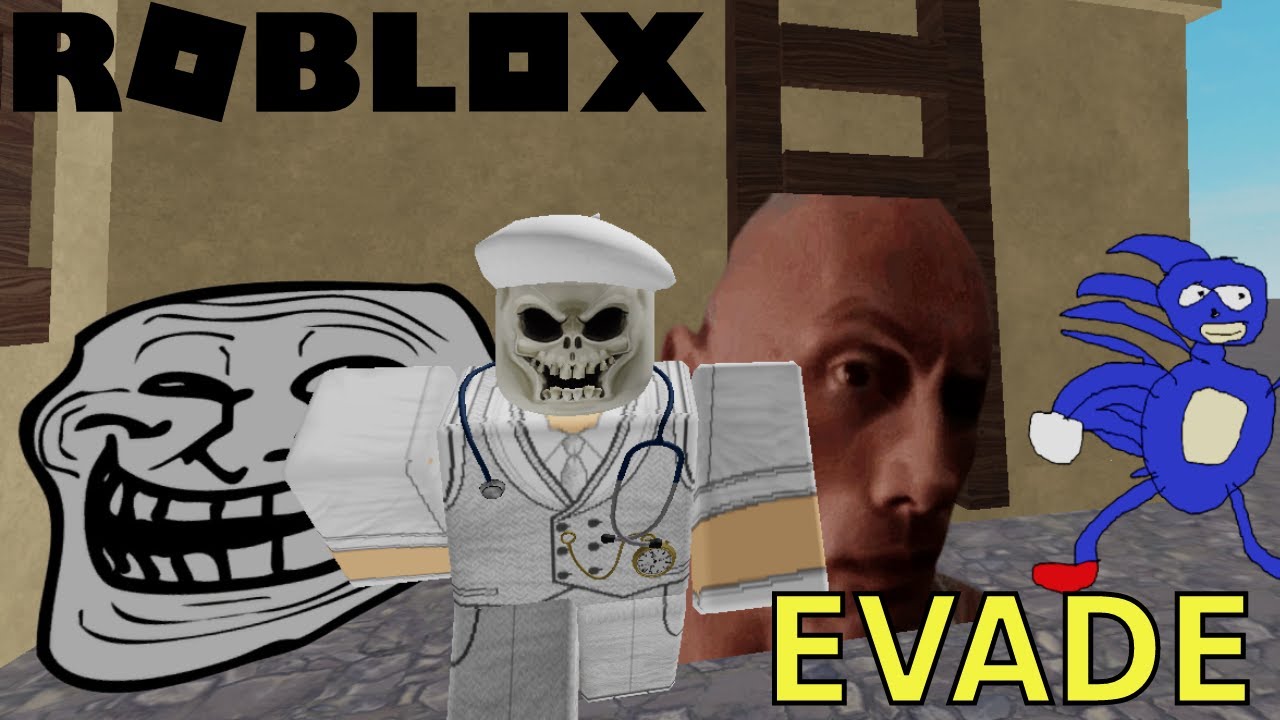 Evade Dwayne, Sanic, Troll Face and others - YouTube