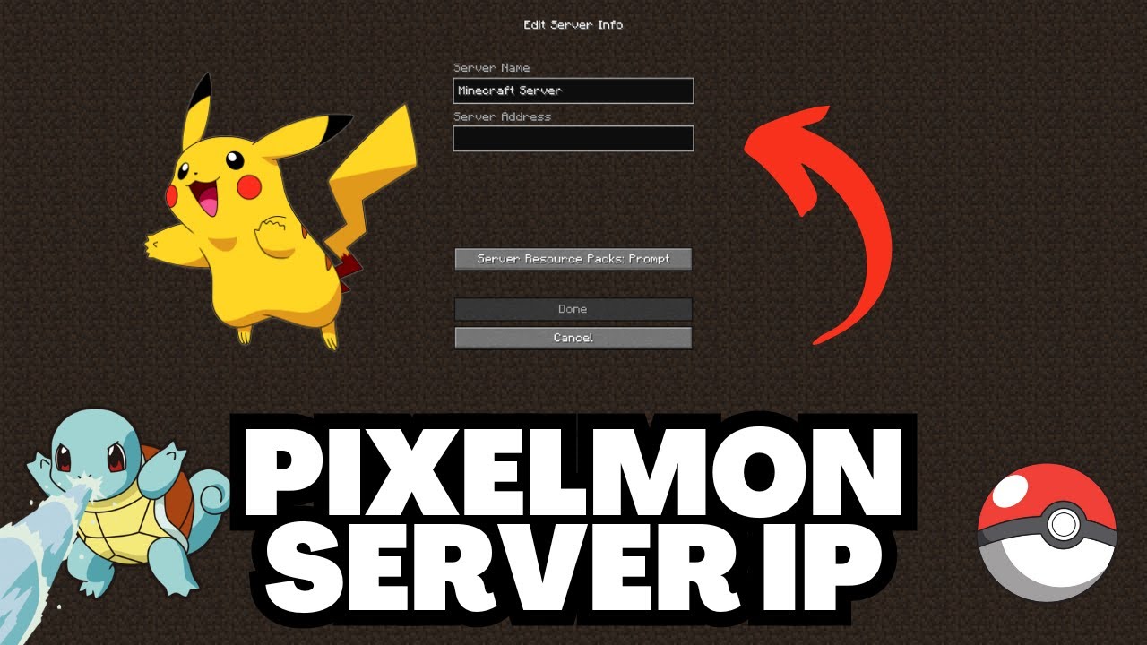 Minecraft Pixelmon Server IP Address - YouTube