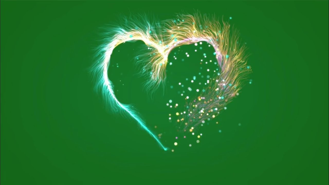 heart effect green screen no copyright | green screen heart love ...