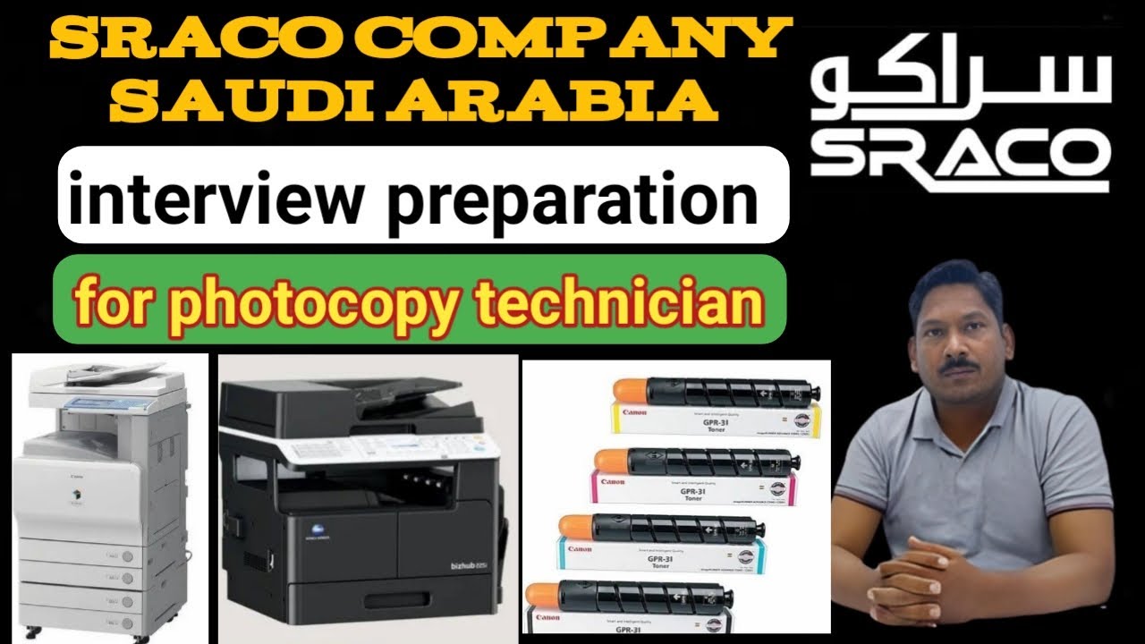 Sraco company Saudi Arabia | sraco photocopy technician jobs - YouTube