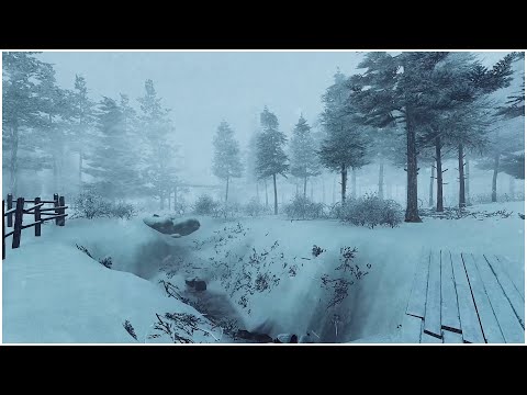 Uyumak için Dondurucu Kar Fırtınası Sesleri┇Uluyan Rüzgar Sesleri ve Kar Üfleme┇Daha İyi Uyku