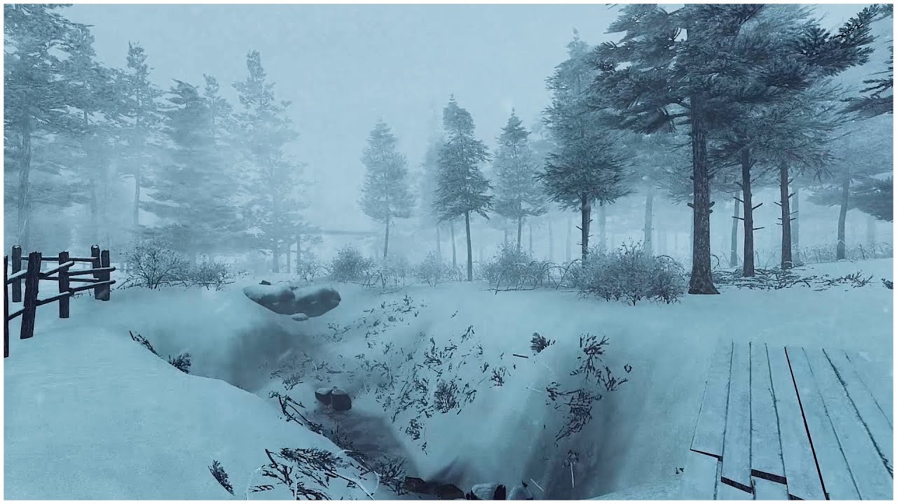 Freezing Blizzard Sounds for Sleeping┇Howling Wind Sounds & Snow ...