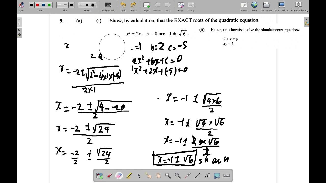 January 2018 Question 9 a CSEC Mathematics Past Paper Solution - YouTube