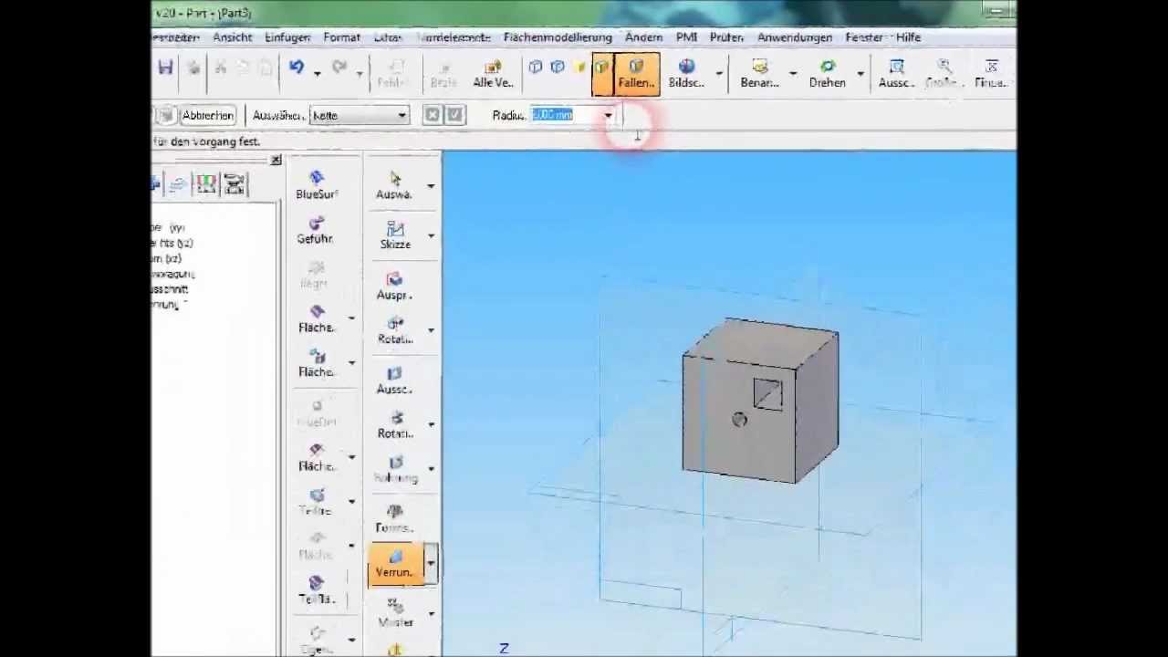 Solid Edge Tut #1 - Volumenkörper - YouTube