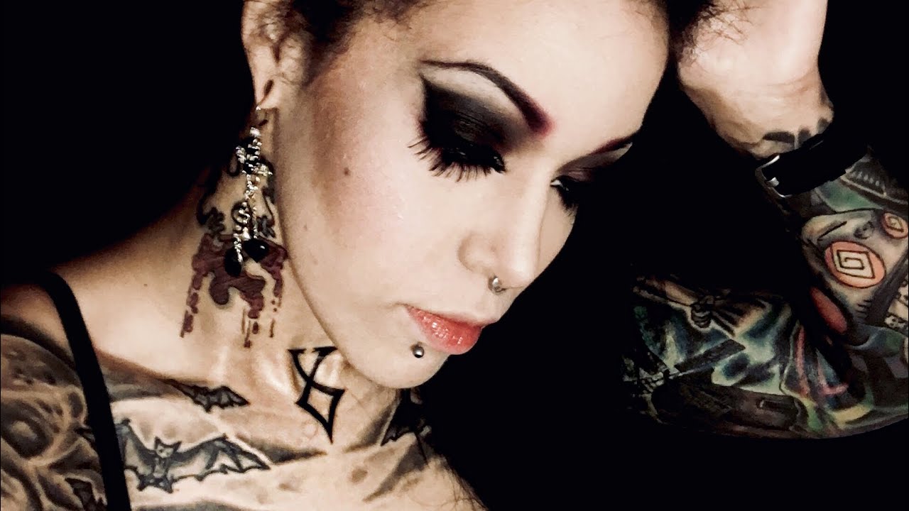 Gothic Death Rock Makeup :::Razor Blind::: - YouTube