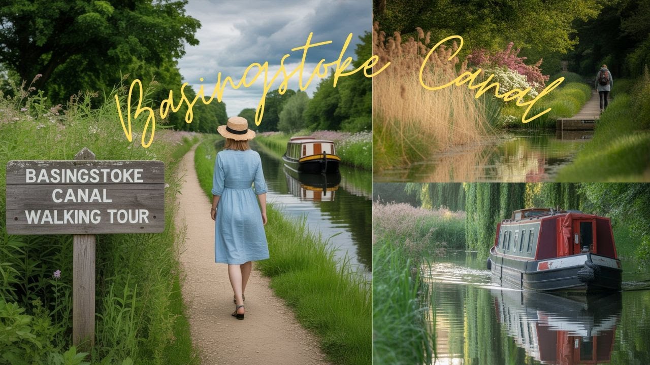 Basingstoke Canal Walking Tour | Woking to Brookwood UK | Peaceful ...