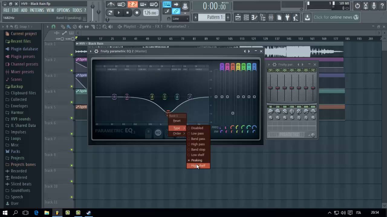 FL Studio 12 Tutorial - Funzioni Di Fruity Parametric EQ 2 - YouTube