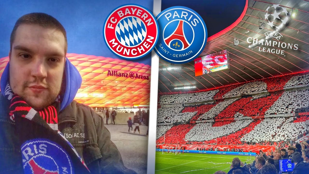 Erstes Mal im Stadion!😍 Fc Bayern München vs PSG | UCL Achtelfinale ...