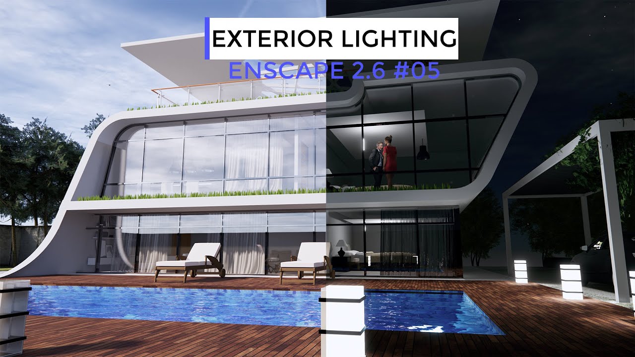 Exterior Lighting - Enscape #05 - YouTube