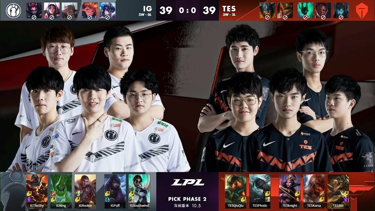 【LPL春季賽】第3週 TES vs IG #1 - YouTube