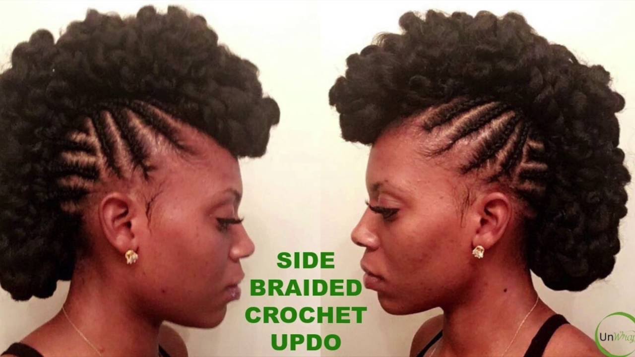 Side Braided Crochet UpDo (Inspired by: TheChicNatural) - YouTube