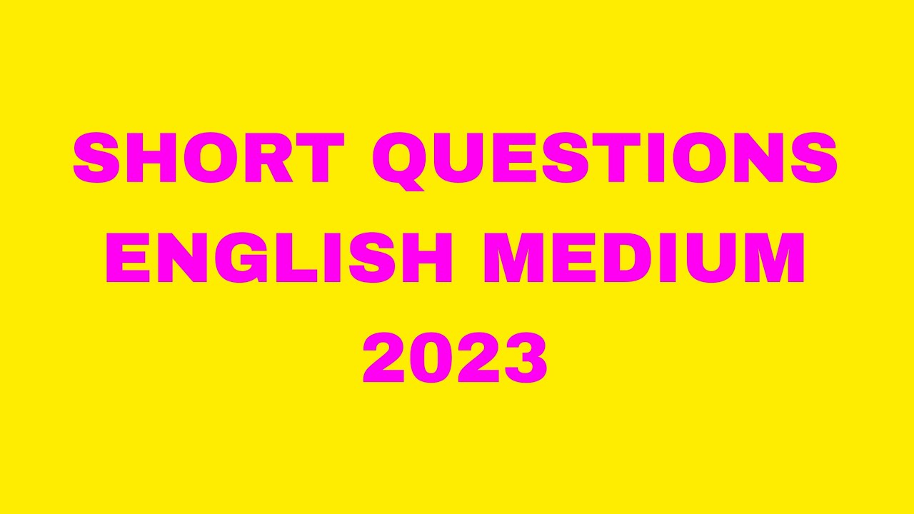 SHORT QUESTIONS ENGLISH YouTube short-questions-english-youtube