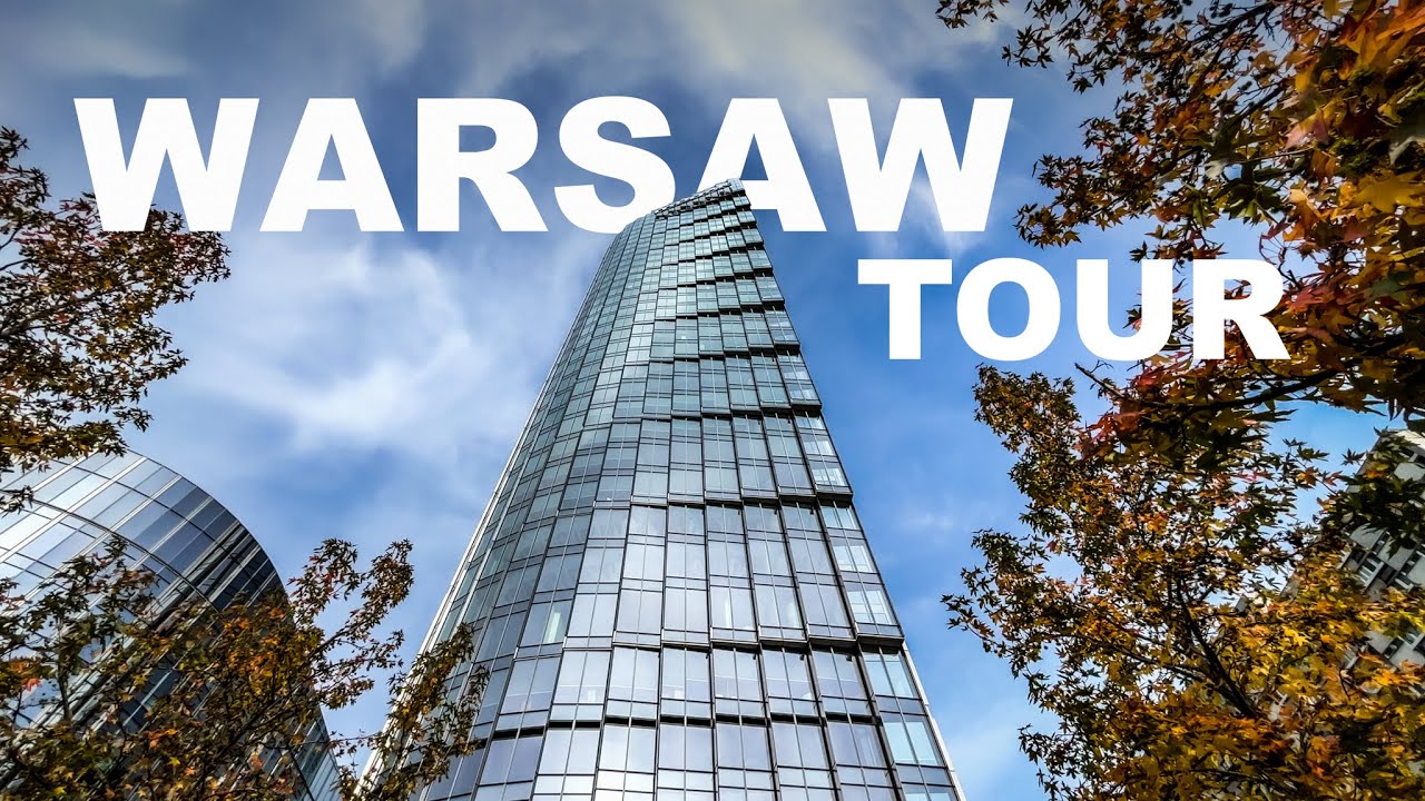 Warsaw City Poland - Walking Tour Downtown, 4K 60fps, City Walk ...