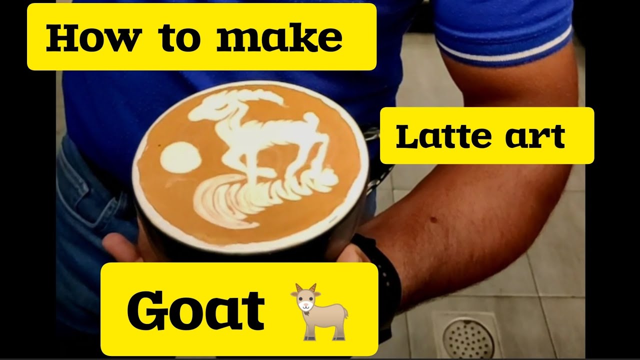 Easy to pour latte art tutorial - Goat 🐐 - YouTube