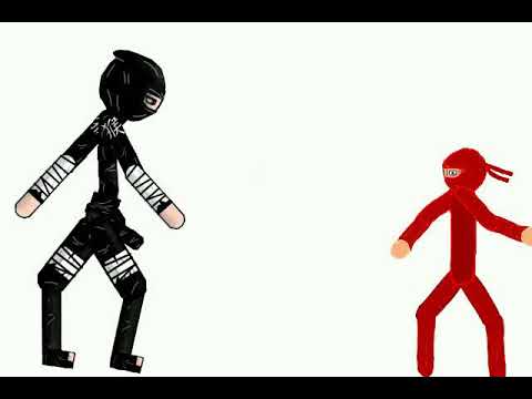 kırmızı ninja vs siyah ninja animasyon  (60 abone özel)