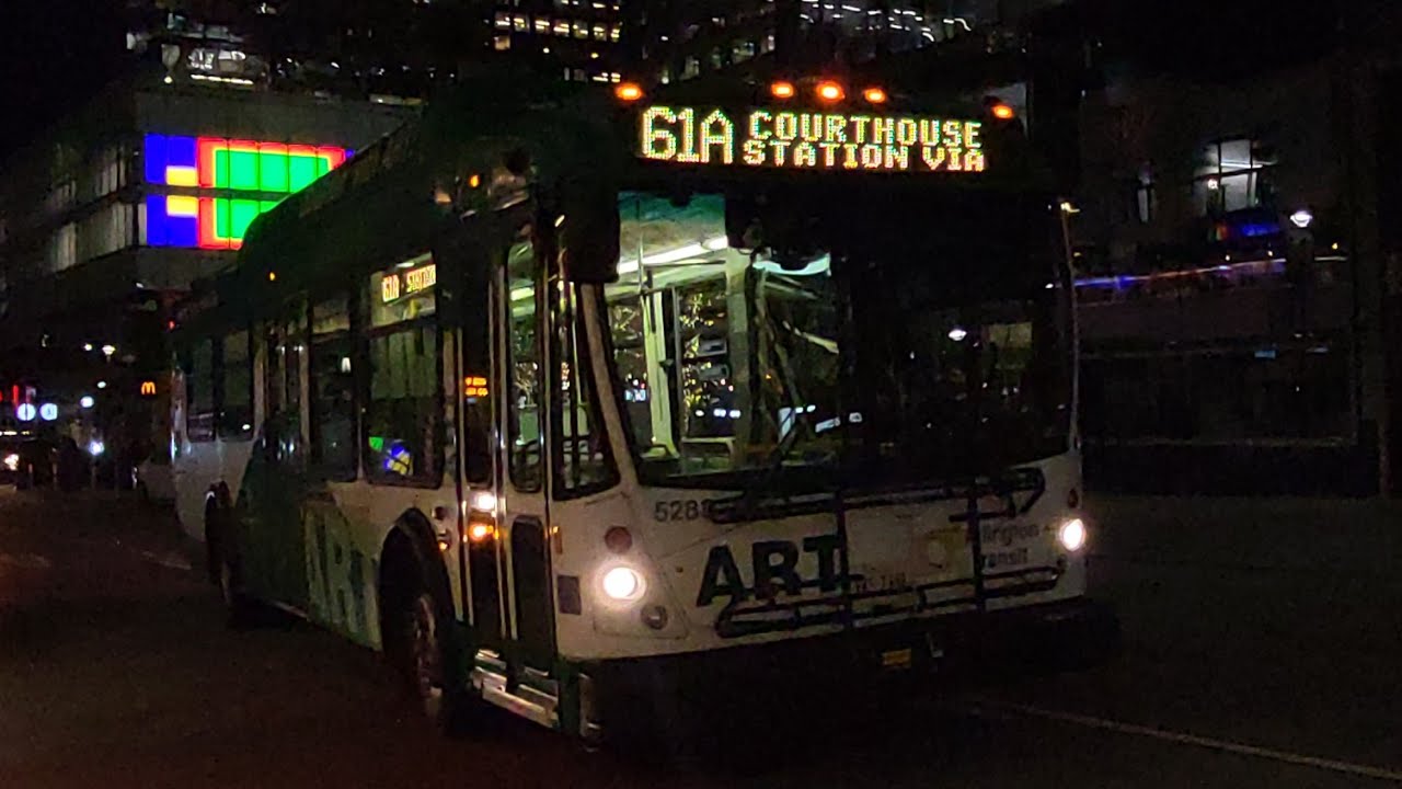 Arlington Transit ART 2008 NABI 35-LFW CNG #5288 Route 61 - YouTube