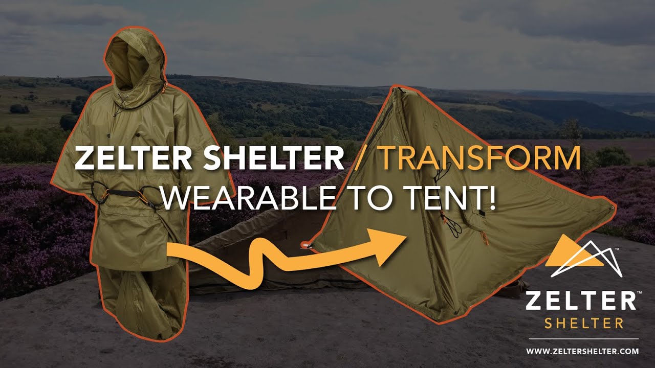 Zelter Shelter: Quick Transform - Wearable to Tent - YouTube