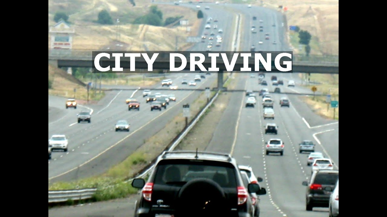 Freeway Interstate Highway System ~ City Car Driving - USA Road Trip ...