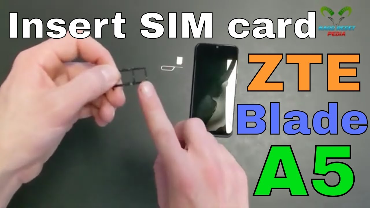 ZTE Blade A5 2020 Insert The SIM - YouTube
