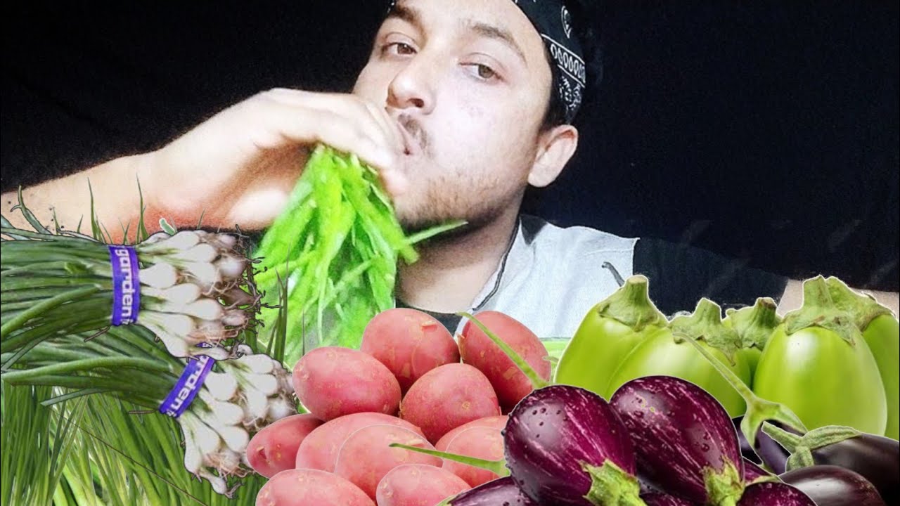 ONION TREE MUKBANG EGGPLANT 🍆 POTATO 🥔 EATING SHOW 😋#INDLiveHungry ...