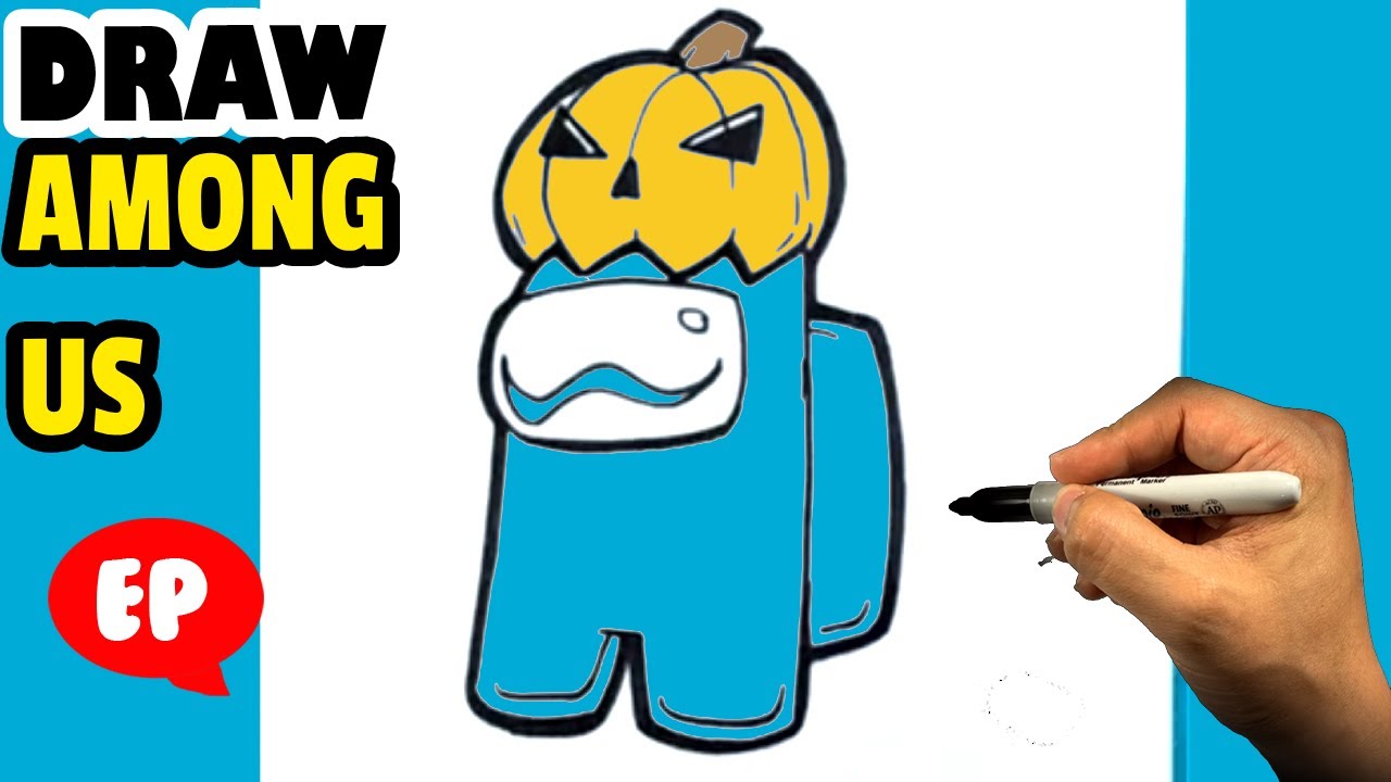 How to Draw AMONG US Halloween Drawings - YouTube